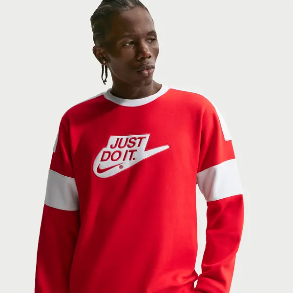 Nike Sportswear Club Fleece Crew-neck Sweatshirt - Red