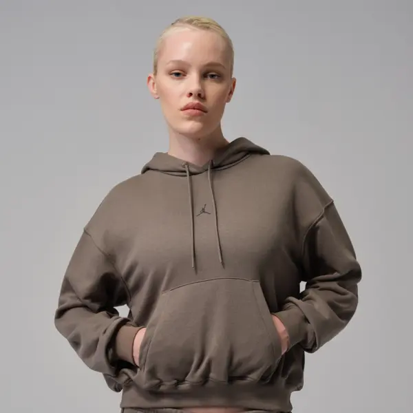 JORDAN Sport Crossover Dri-fit Fleece Hoodie - Grey