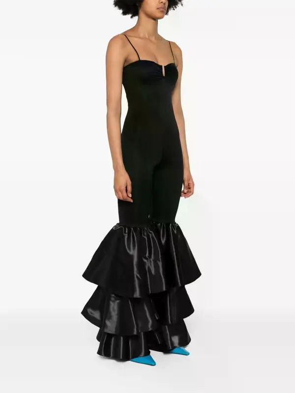 NISSA Sleeveless Ruffled Jumpsuit