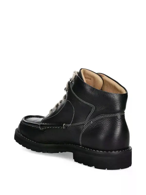 FRACAP Stitch Detail Lace-up Boots