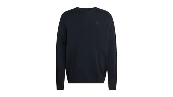 Adidas Premium Essentials Knit Crewneck Sweatshirt - Black