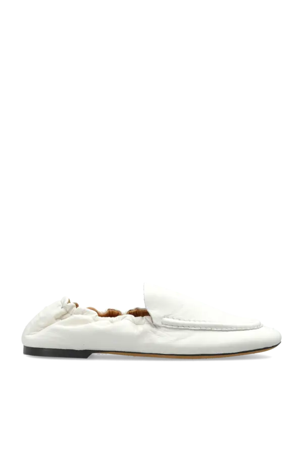 ODISSI Leather Loafers - White