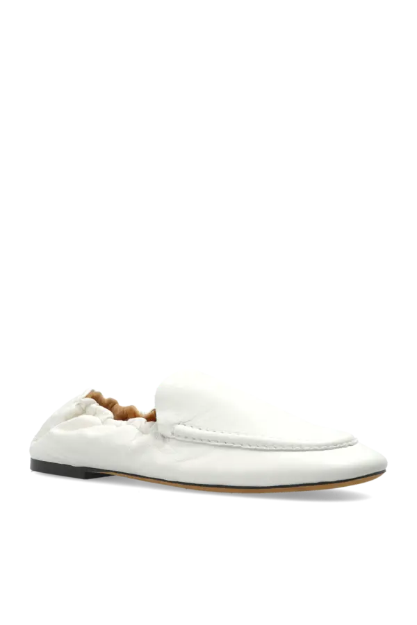 ODISSI Leather Loafers - White