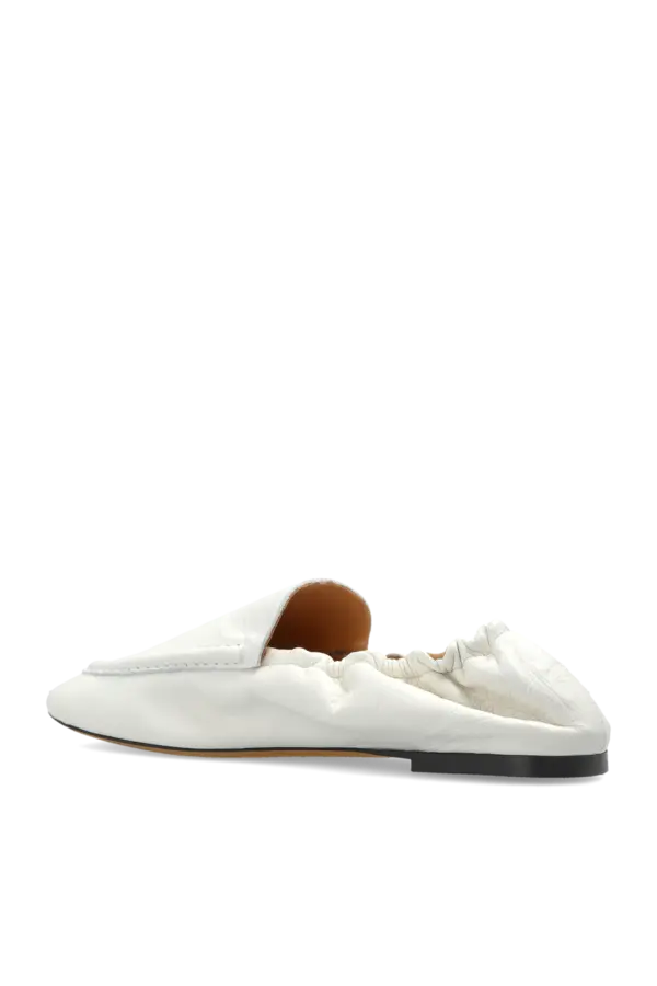ODISSI Leather Loafers - White