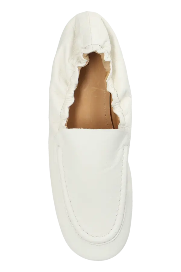 ODISSI Leather Loafers - White