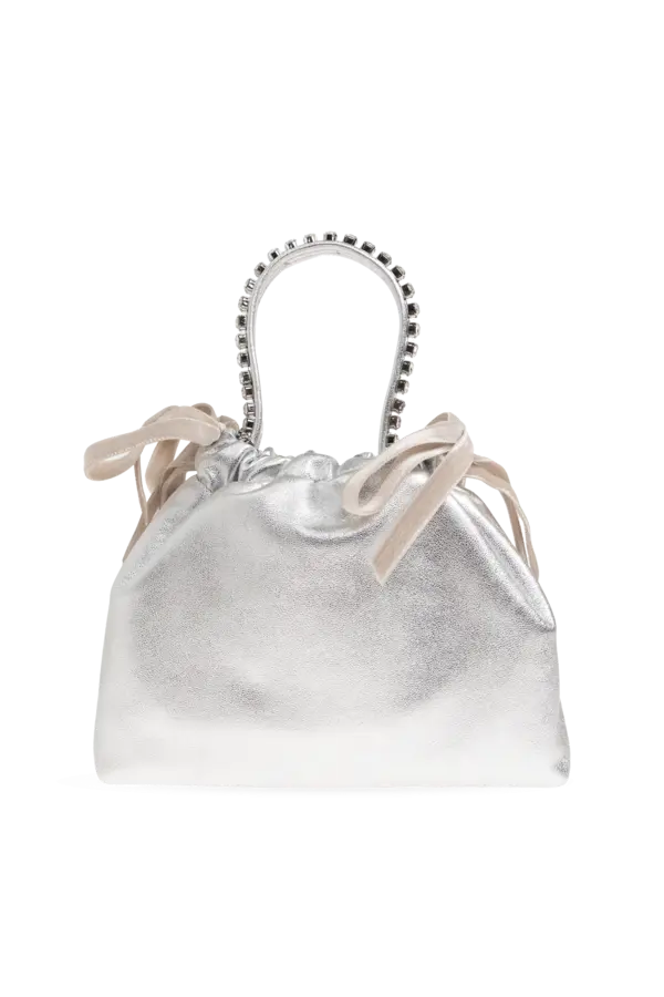 JIMMY CHOO Drawstring Mini Handbag - Silver