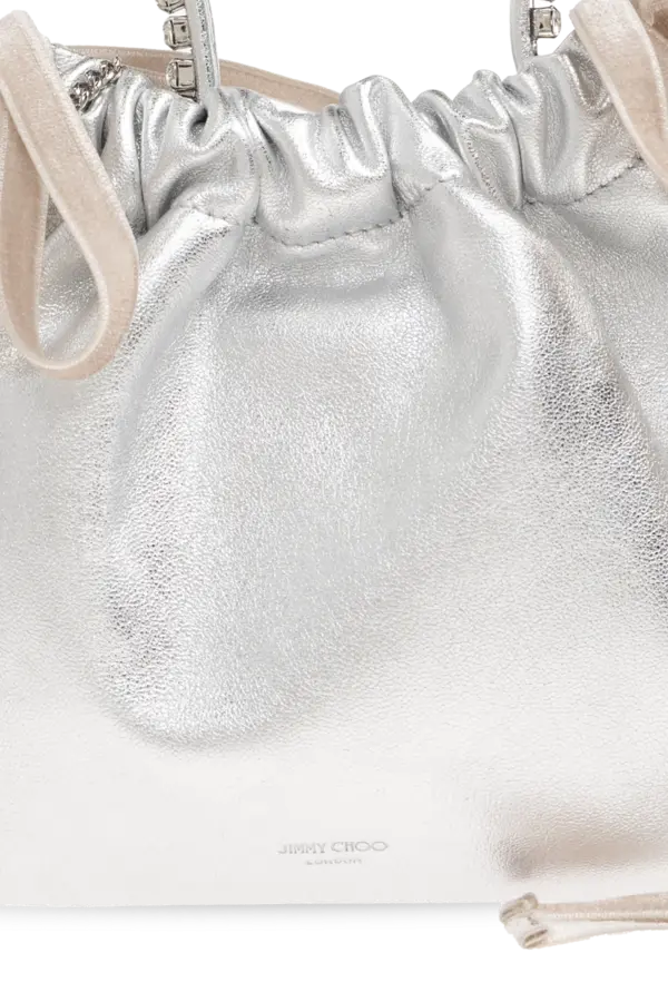JIMMY CHOO Drawstring Mini Handbag - Silver