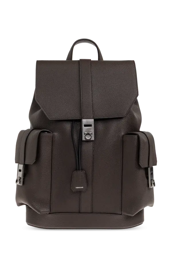 FERRAGAMO Leather Backpack - Brown