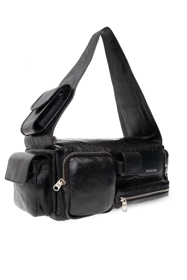 Balenciaga Superbusy Small Shoulder Bag - Black | Editorialist