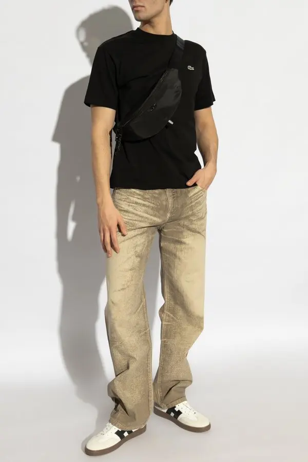 Lacoste T-shirt With Logo Patch - Black