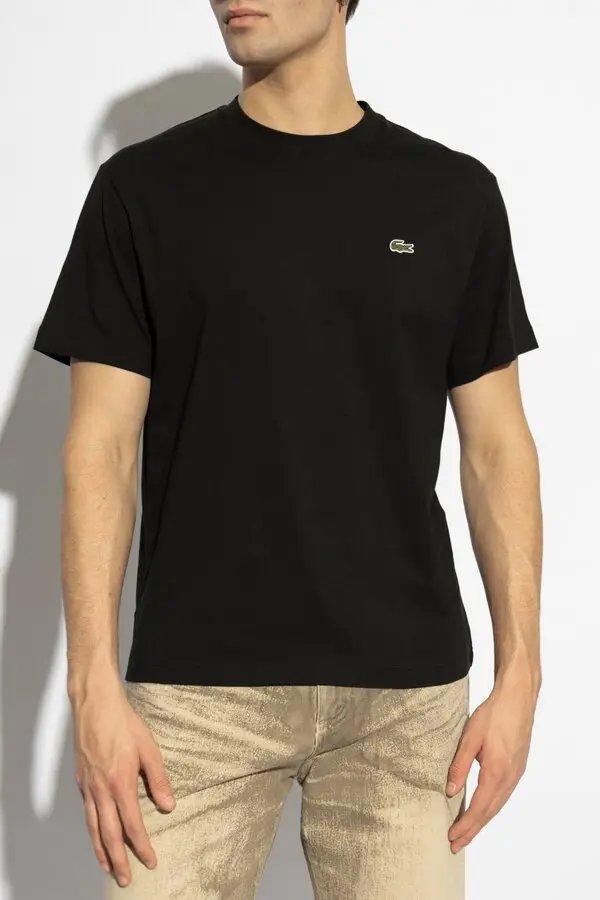 Lacoste T-shirt With Logo Patch - Black
