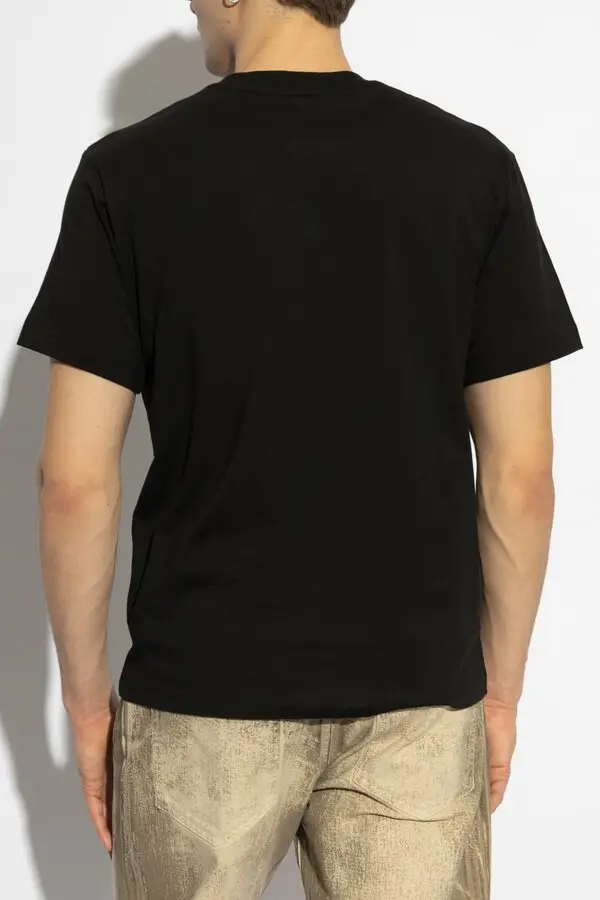 Lacoste T-shirt With Logo Patch - Black