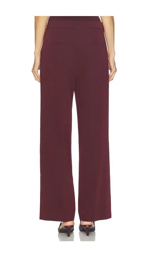 ALL MY LOVE Renee Pants In Burgundy - Mahogany