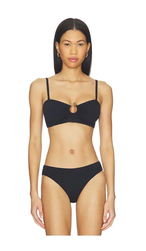Ulla Johnson Corfu Bikini Top - Noir