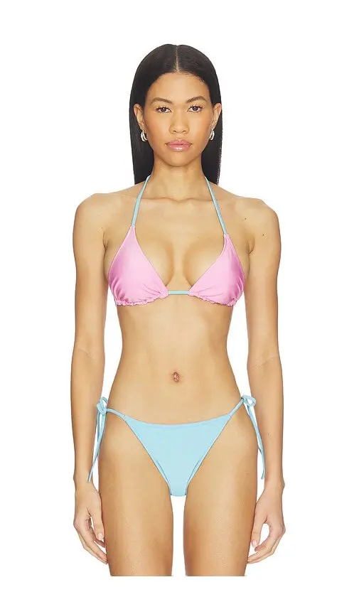 Solid & Striped The Ines Reversible Triangle Bikini Top