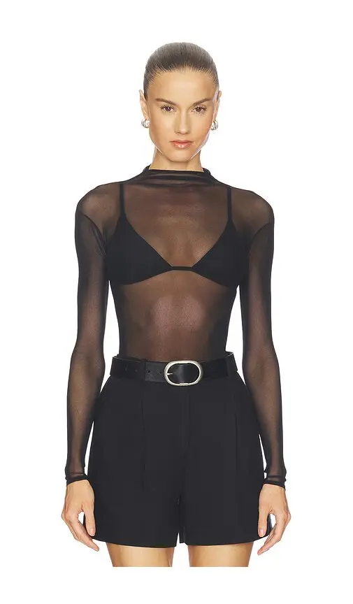 MIMCHIK Elle Mesh Bodysuit - Black