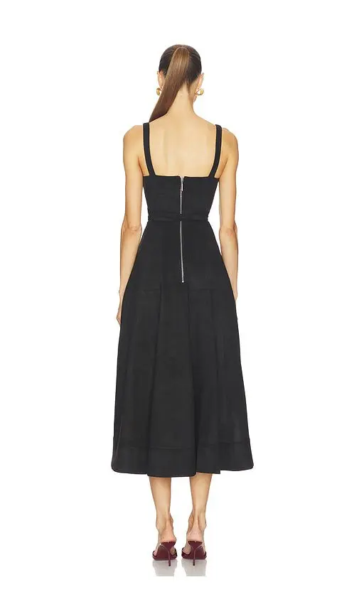 Alexis Kendra Midi Dress - Black