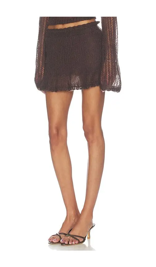 MIRROR PALAIS Little Lamb Knit Mini Skirt
