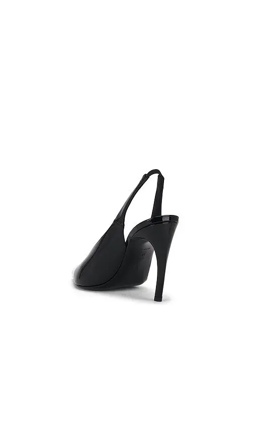 Attico Viper 95mm Slingback Heel - Black