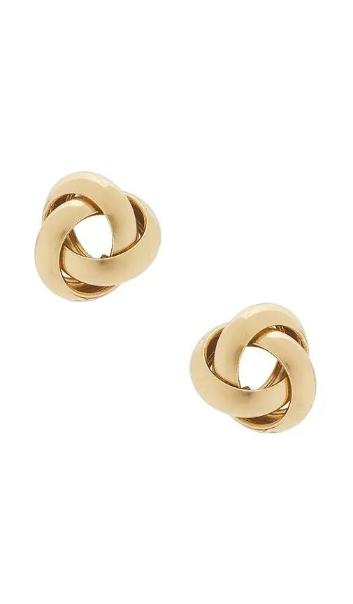 LOVERS AND FRIENDS Carome Knot Earrings - Gold