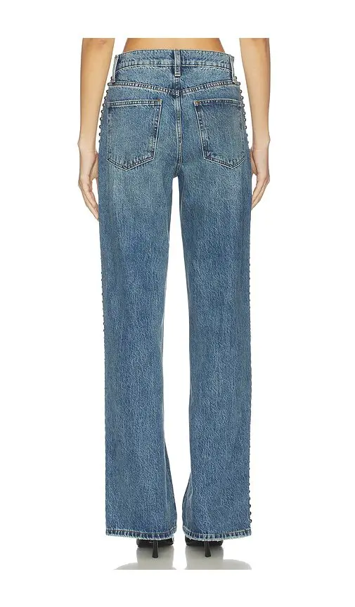 Joe's Jeans Harlowe Studded Wide Leg Jeans