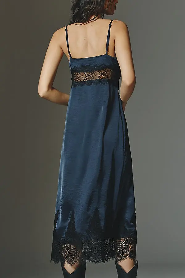 knee length dresses for ladies Rihoas Floral Jacquard Slip Dress main image 1