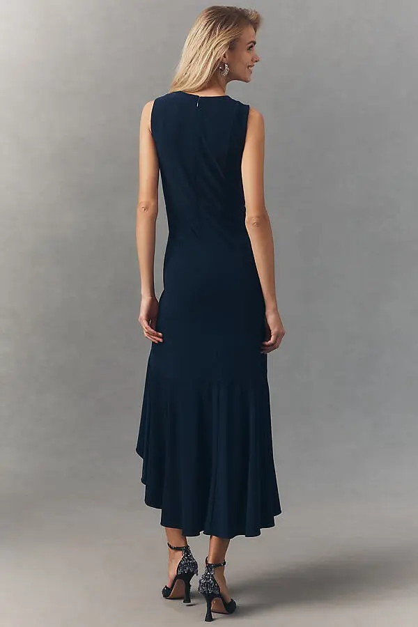 Adrianna Papell Petite Sleeveless V-neck Midi Dress