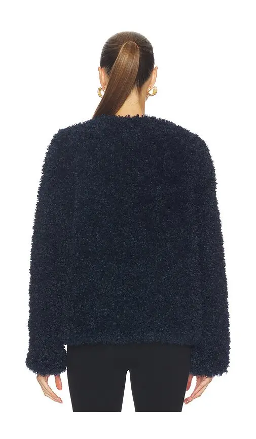 ALIGNE Francie Faux Shearling Jacket - Navy