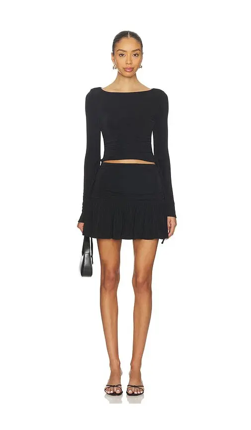 Majorelle Long Sleeve Ruched Top