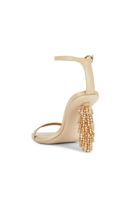 Cult Gaia Sienna Embellished Heel Sandal - Beige