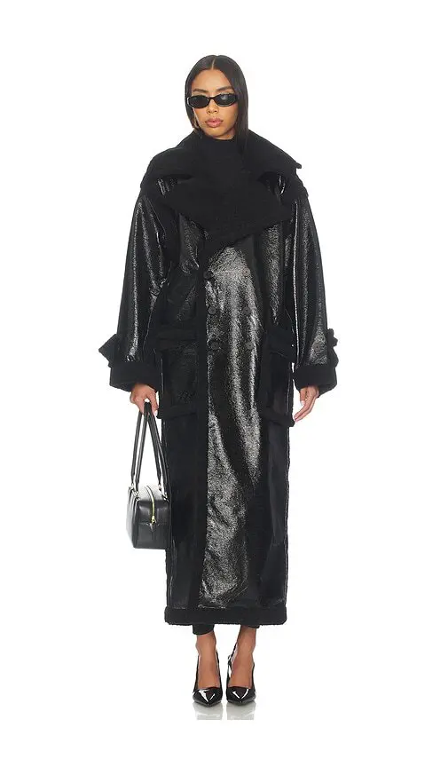 Ottolinger Shearling Oversized Split Coat