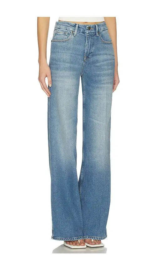 Good American Good Skate Wide Jeans - Blue