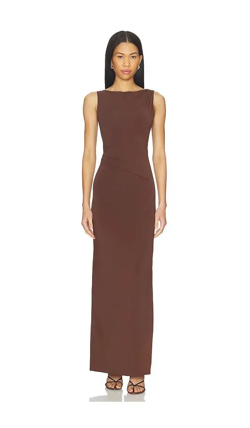 MIMCHIK Magnolia Gown - Chocolate