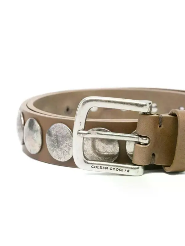 GOLDEN GOOSE Stud-embellished Belt