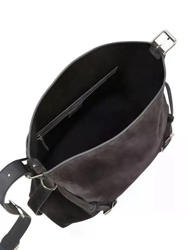 Givenchy Medium Voyou Buckle Shoulder Bag - Grey