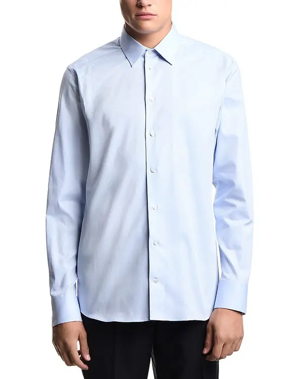 Emporio Armani Textured Cotton Dress Shirt - Multi