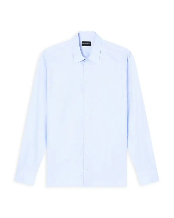 Emporio Armani Textured Cotton Dress Shirt - Multi