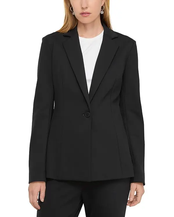 Lafayette 148 New York Notch Lapel Blazer - Black