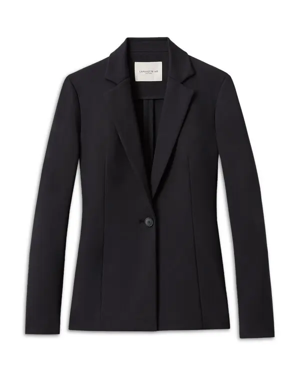 Lafayette 148 New York Notch Lapel Blazer - Black