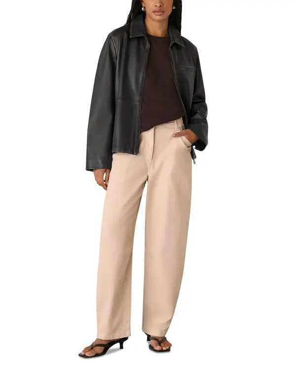 Whistles Long Sleeve Sweater - Brown