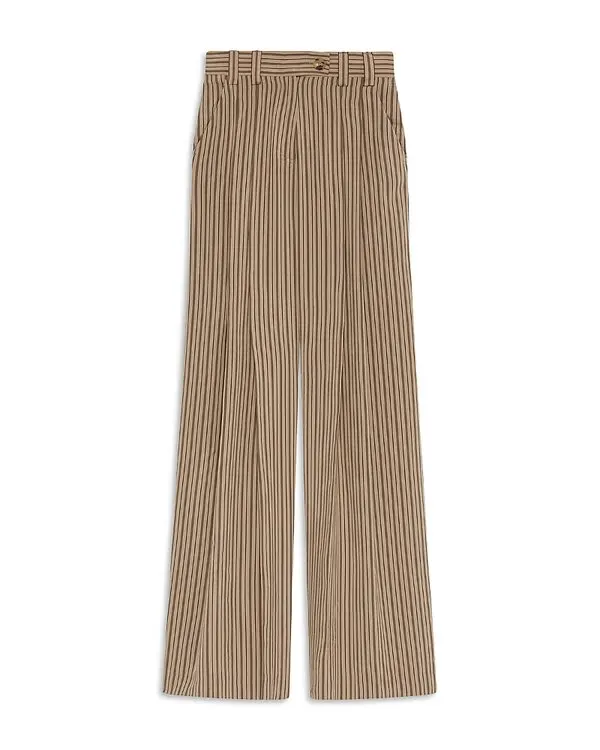 Marella Striped Palazzo Pants