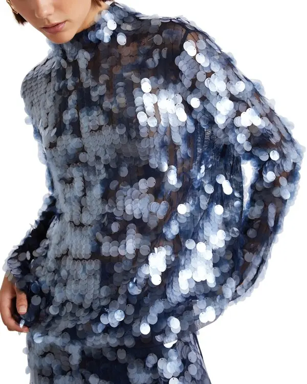 Marella Sequinned Tulle Top