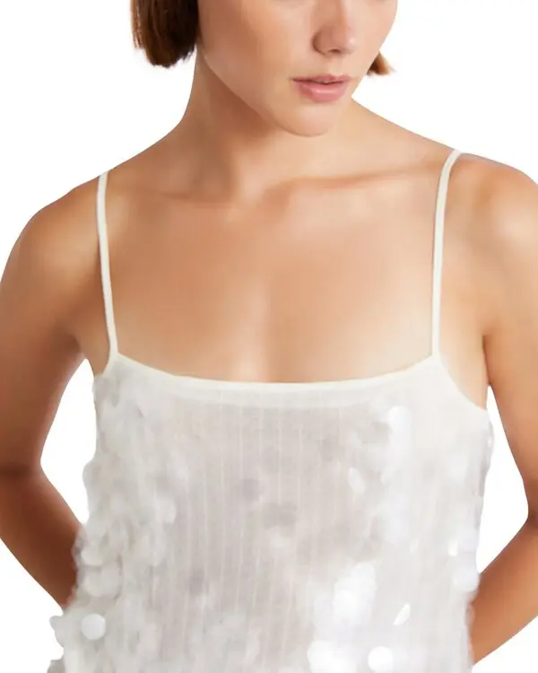 Marella Sequinned Camisole - White