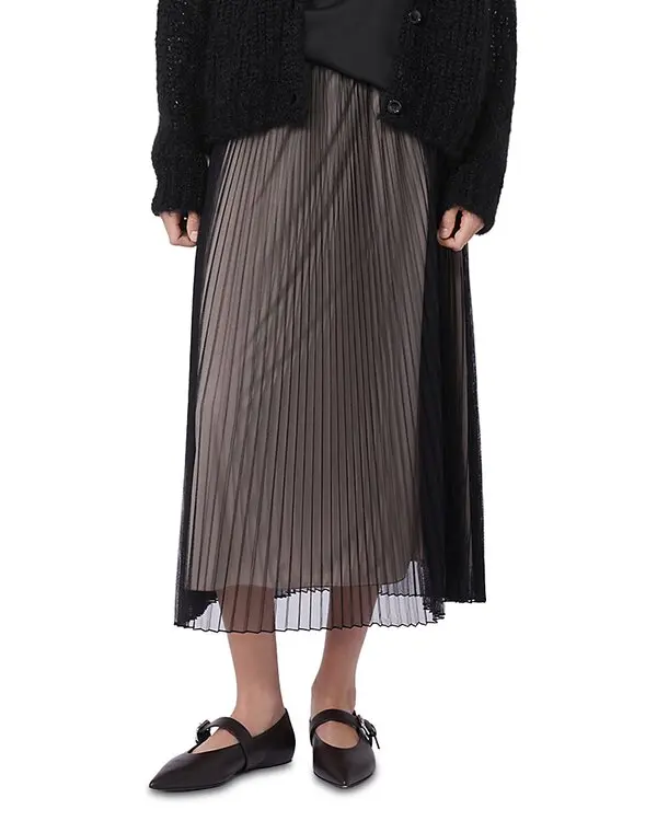 Max Mara Pleated Midi Skirt