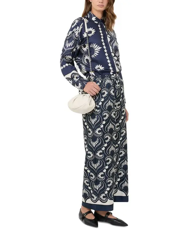 Max Mara Lastra Silk Printed Shirt