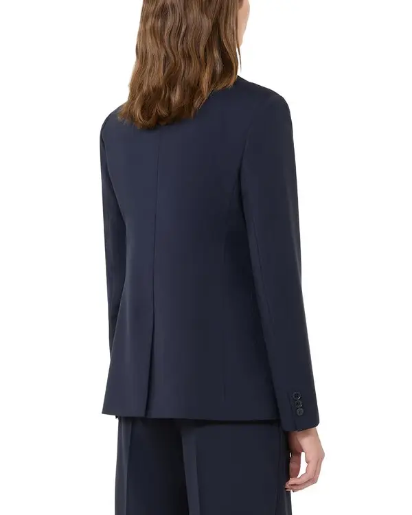 Max Mara Wkdzinnia Double Breasted Blazer - Navy