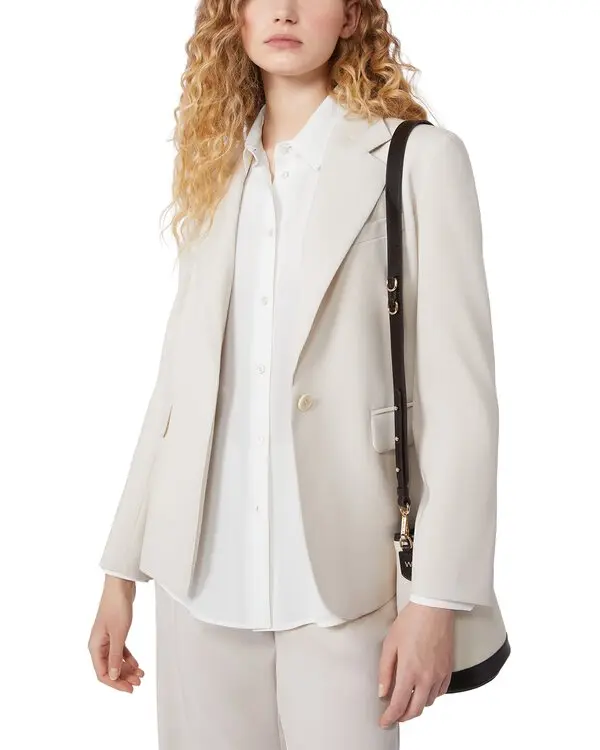 Max Mara Lamine Wool Blazer - Sand