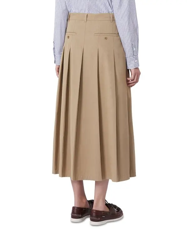 Max Mara Orme Midi Skirt - Hazelnut Brown