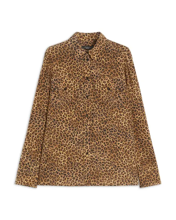 Max Mara Wkdlemma Silk Shirt - Camel