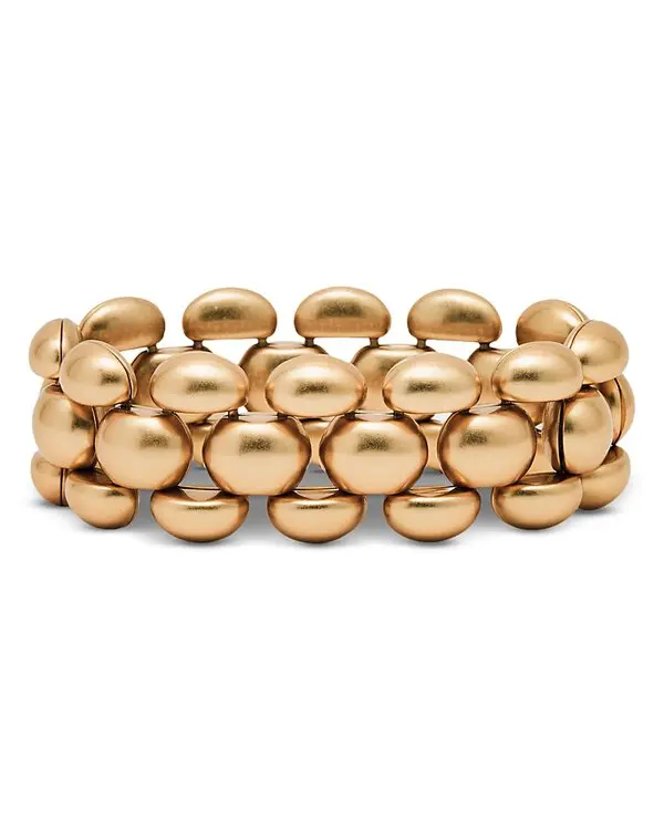 REISS Darcy Dome Link Flex Bracelet - Gold